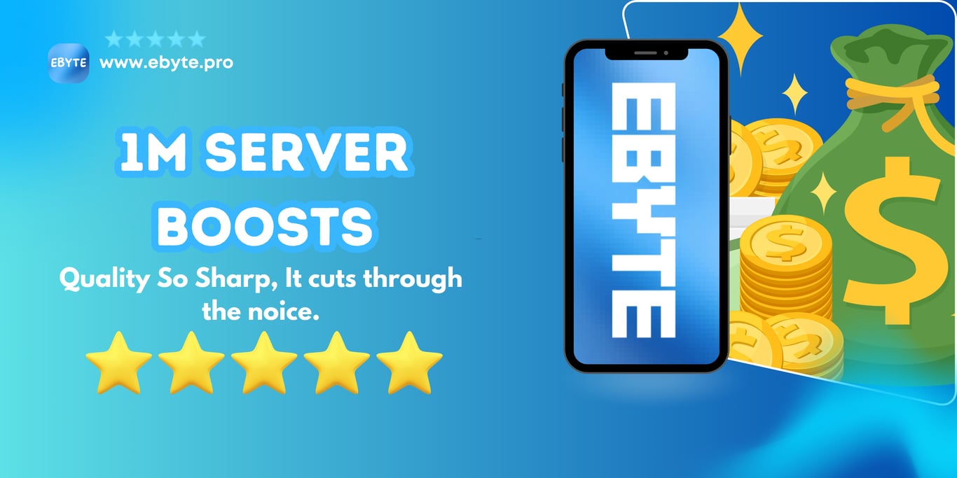 6x 1 Month Server Boosts [ Renewal ] - ebyte.pro