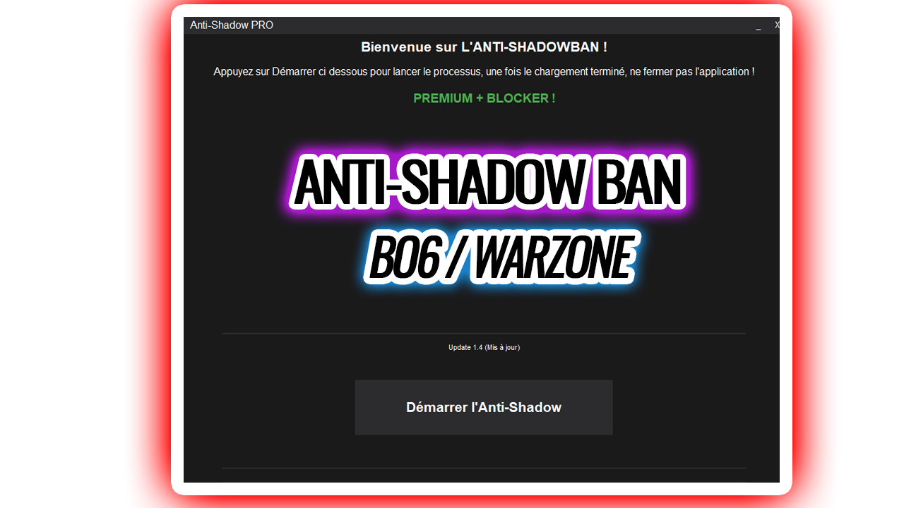 Anti-Shadowban PRO – Warzone/BO6