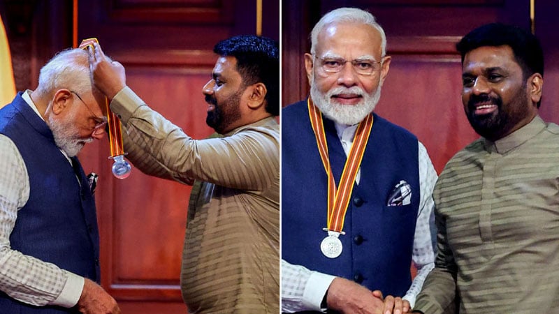 Modi awarded Sri Lanka's highest civilian honor
