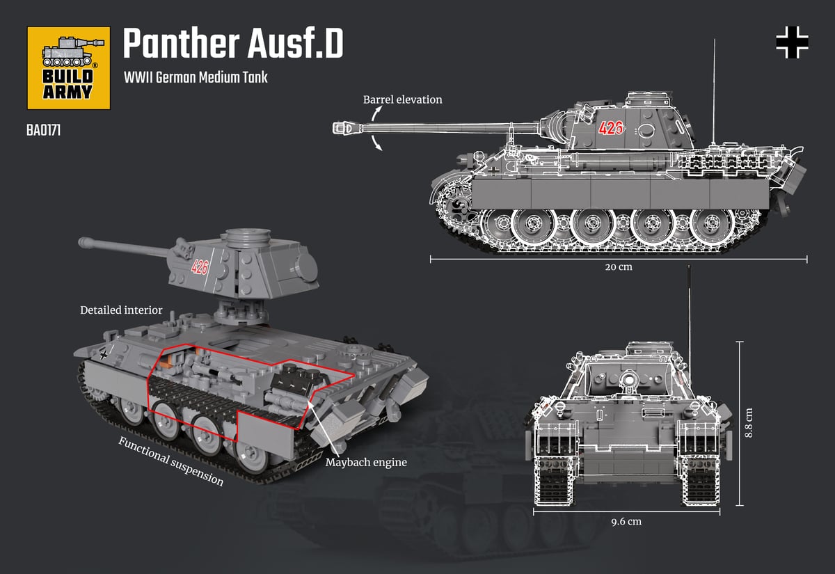 WW2 German Panther Ausf.D tank