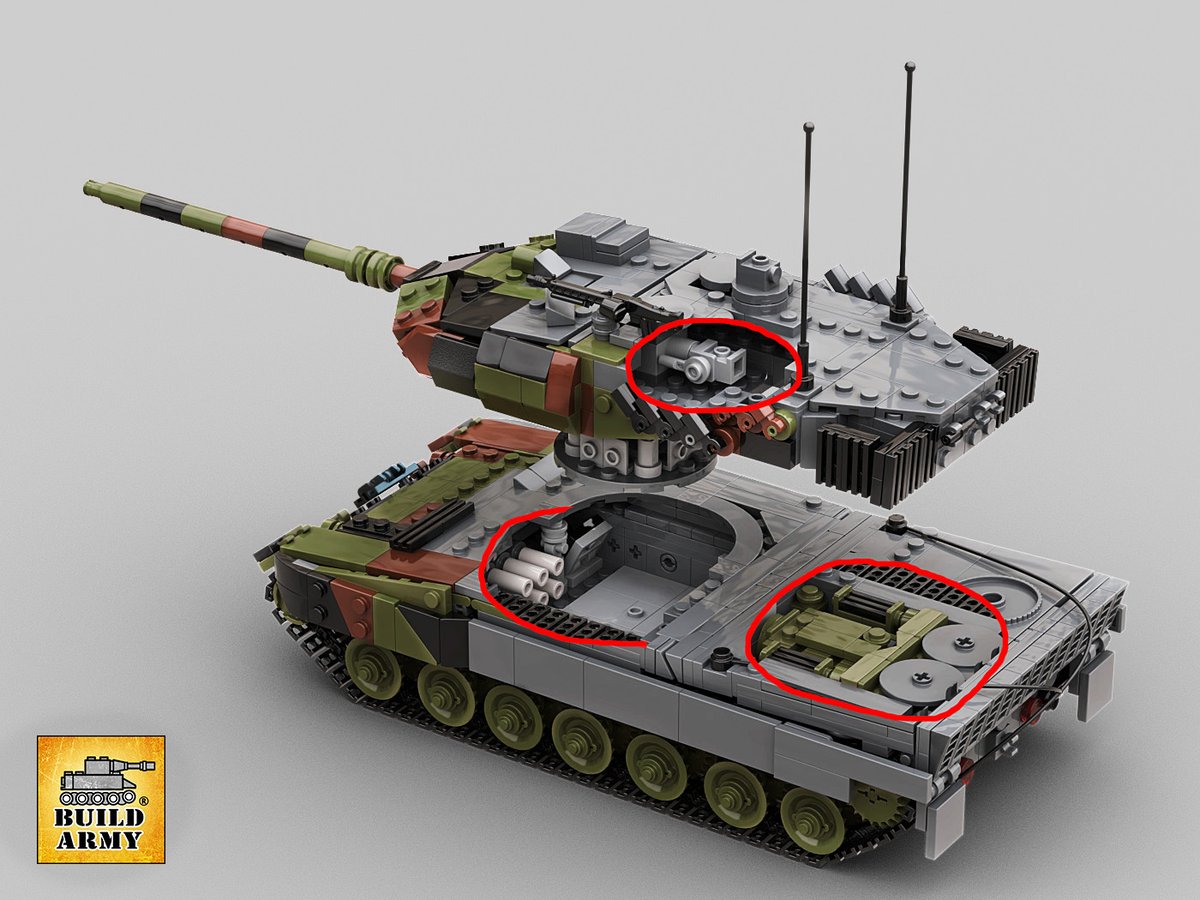 German Leopard 2a6 Main Battle Tank Lego Compatible