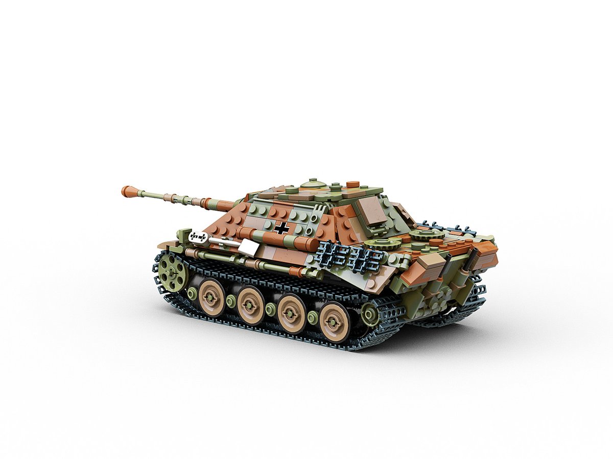 Jadgpanther tank destroyer_Camouflage Patterns WWII brick set