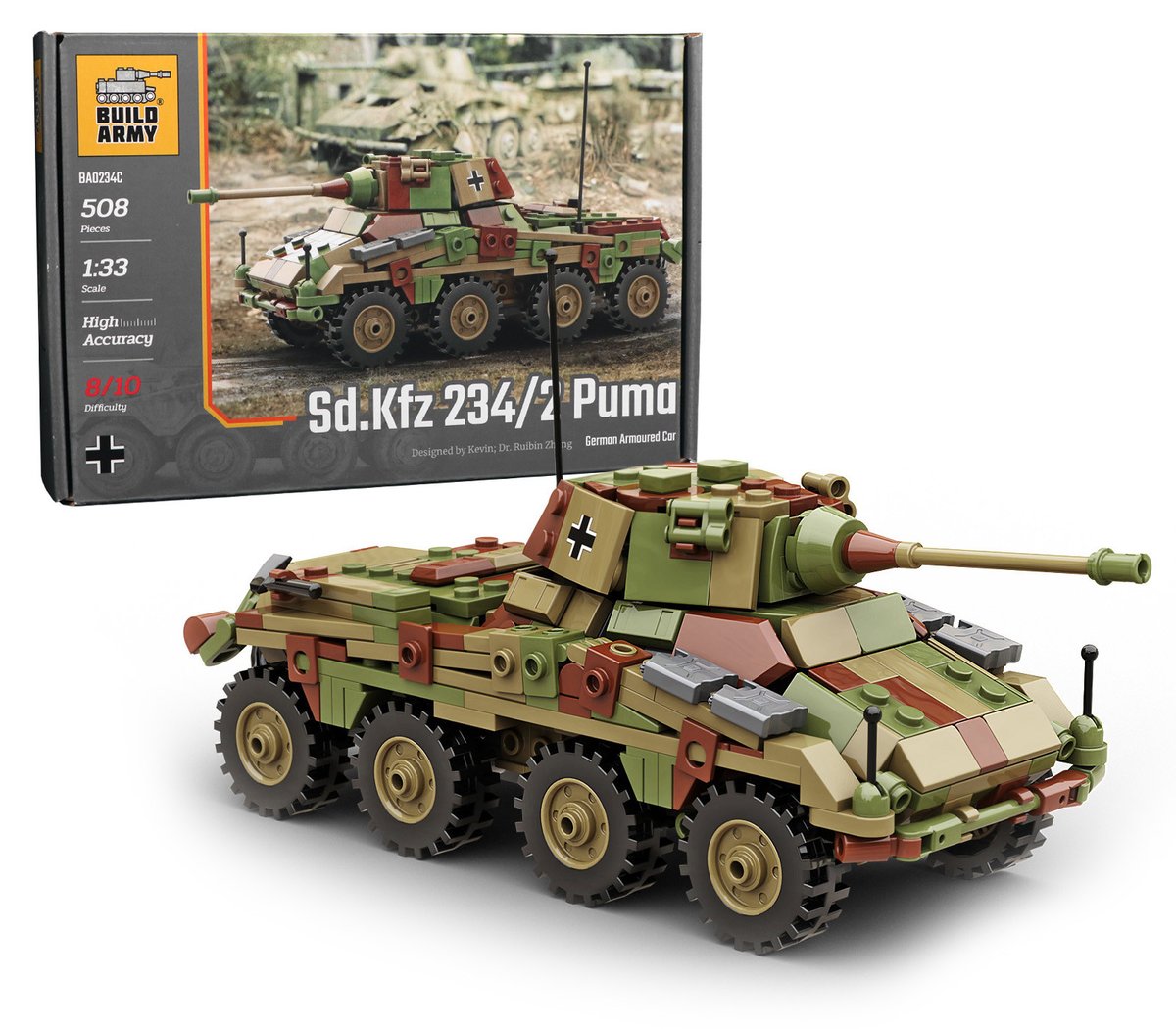 Sd.Kfz. 234/2 Puma WW2 German Armoured Vehicle Buildarmy