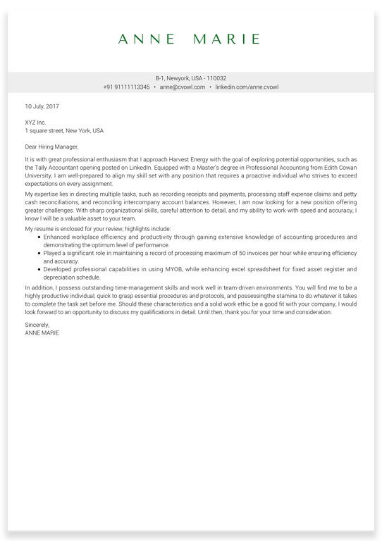 Best Company secretary Cover letter Sample in 2023