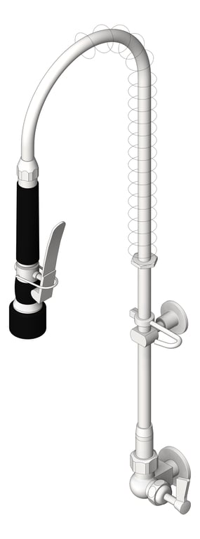 TapSet Wall 3monkeez PreRinseUnit Single - BIMcontent.com