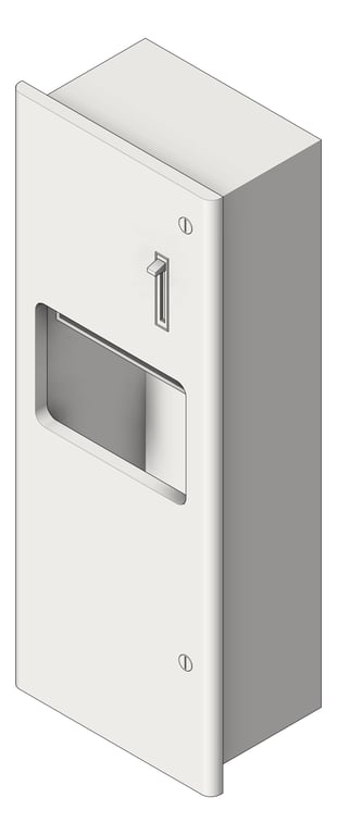 CombinationUnit Recessed ASI Profile RollPaperDispenser 10.5Gal ...