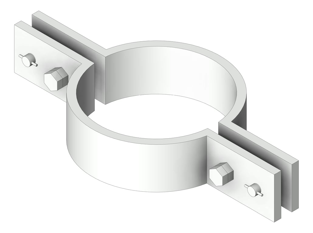 Pipe Hanger Rigid Pipe Clamp Anchorage Low Tem Riser Pipe Support AG250 ...