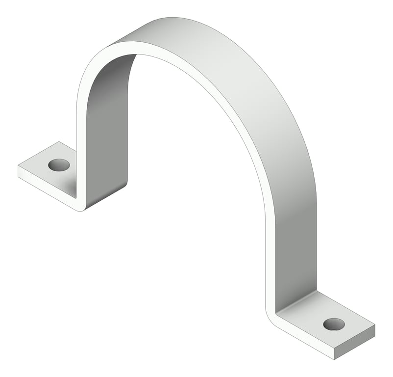 Pipe Saddle Guide Anchorage Rigid Pipe Guide AG420 - BIMcontent.com