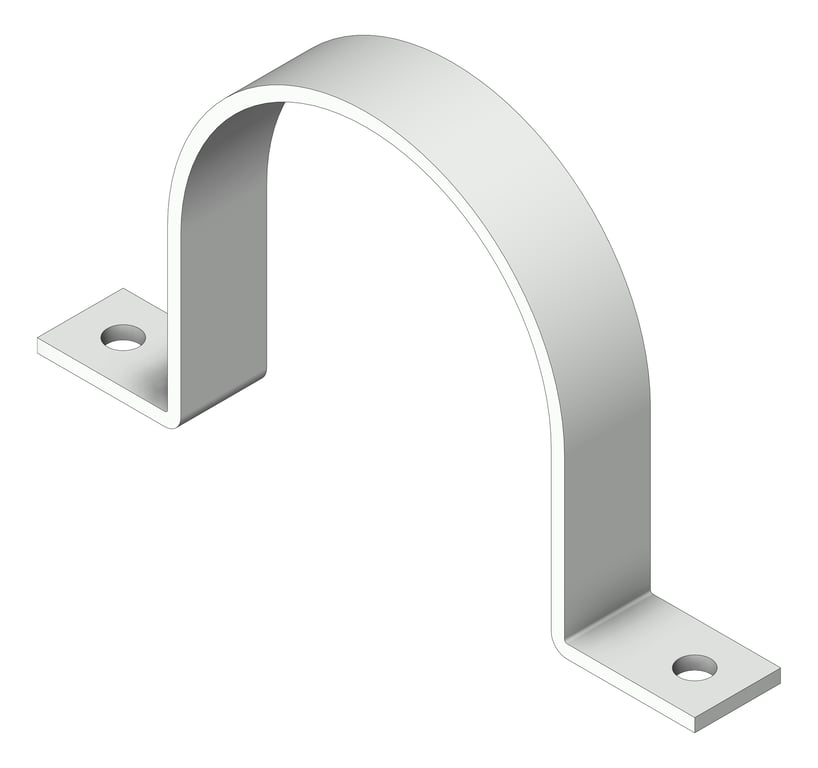 Pipe Saddle Clamp Rigid Anchorage for HDPE AG415 - BIMcontent.com