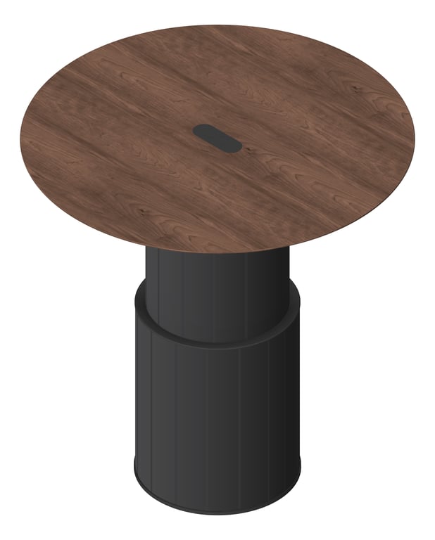 Table Round AspectFurniture Atlas 4Person AdjustableHeight - BIMcontent.com