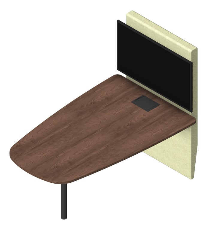 MediaUnit Freestanding AspectFurniture Drift Table - BIMcontent.com