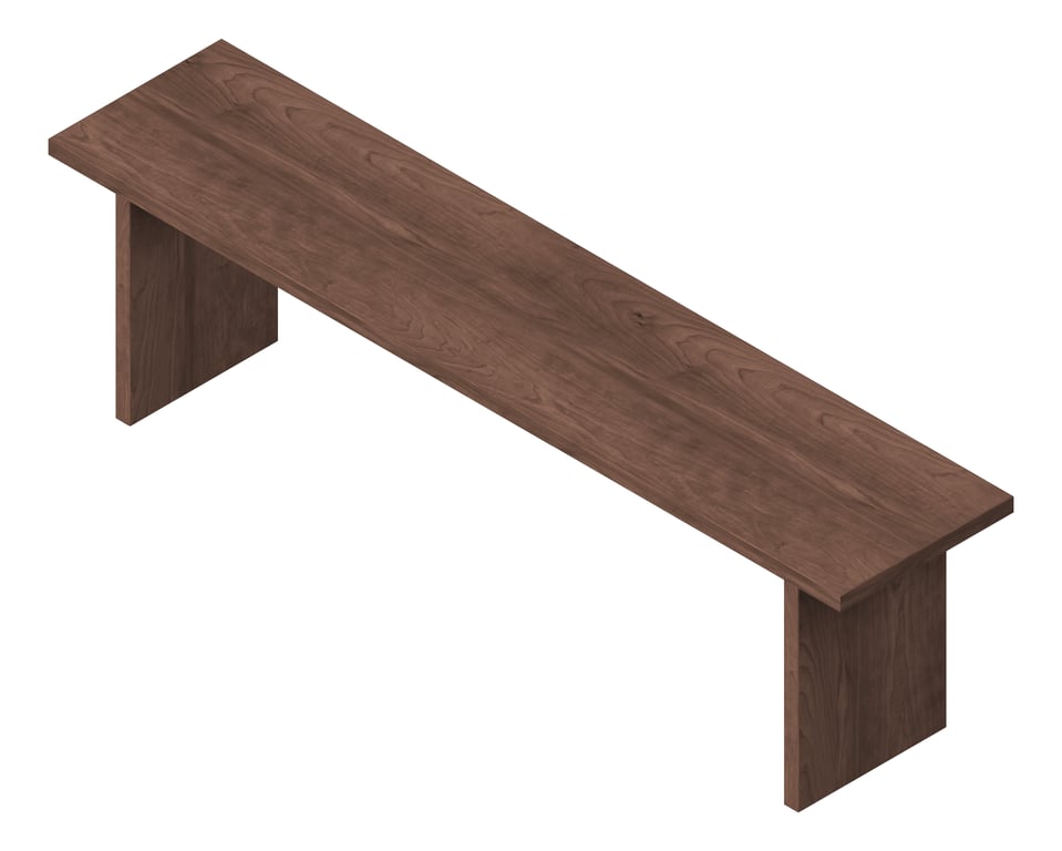 Bench Rectangular AspectFurniture Kusabi - BIMcontent.com
