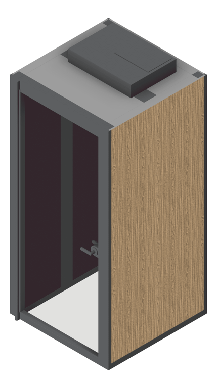 Booth Phone AspectFurniture StudioPod - BIMcontent.com