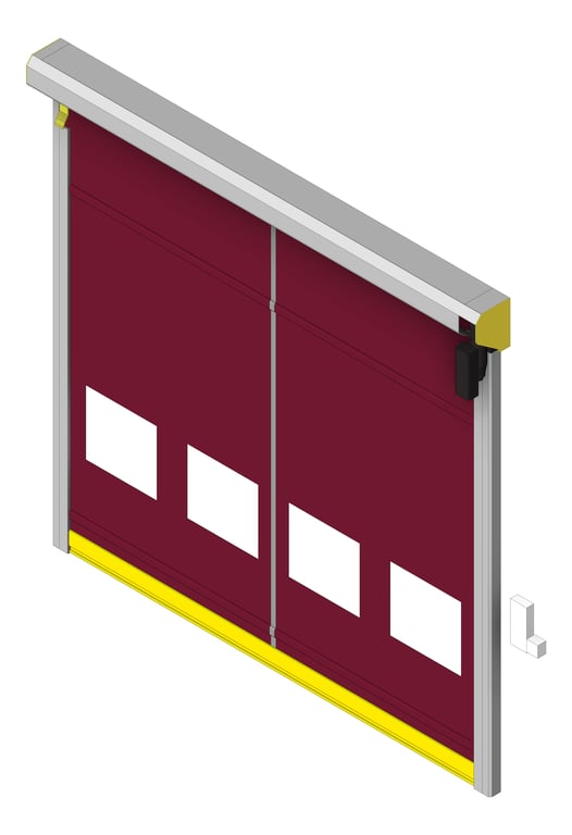 Door Roller Coldshield Rapid HS35 ConcealedTrack - BIMcontent.com
