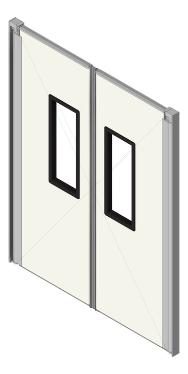 Door Swing Coldshield ThermalTraffic 4500Series Double - BIMcontent.com