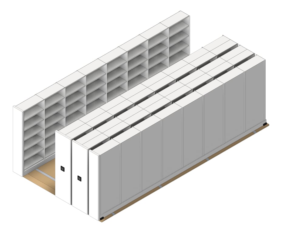 Shelving Track Dexion Eclipse Compactus Ultima - BIMcontent.com