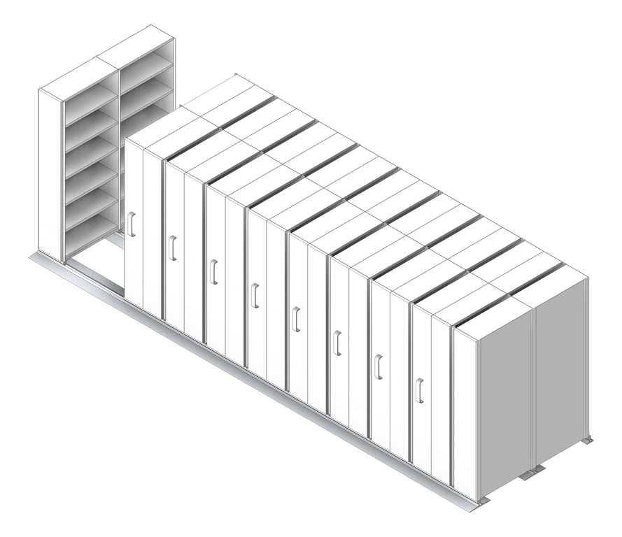 Shelving Track Dexion FreeTrack2 Compactus - BIMcontent.com