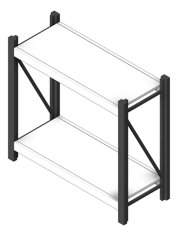 Shelving Freestanding Dexion Longspan2 Linear - BIMcontent.com