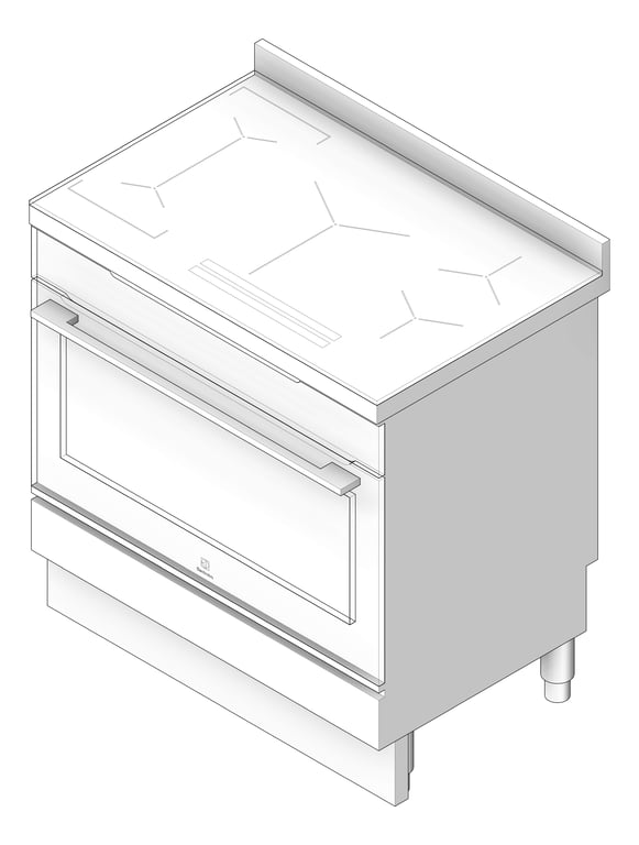 Cooker Upright Electrolux Induction - BIMcontent.com