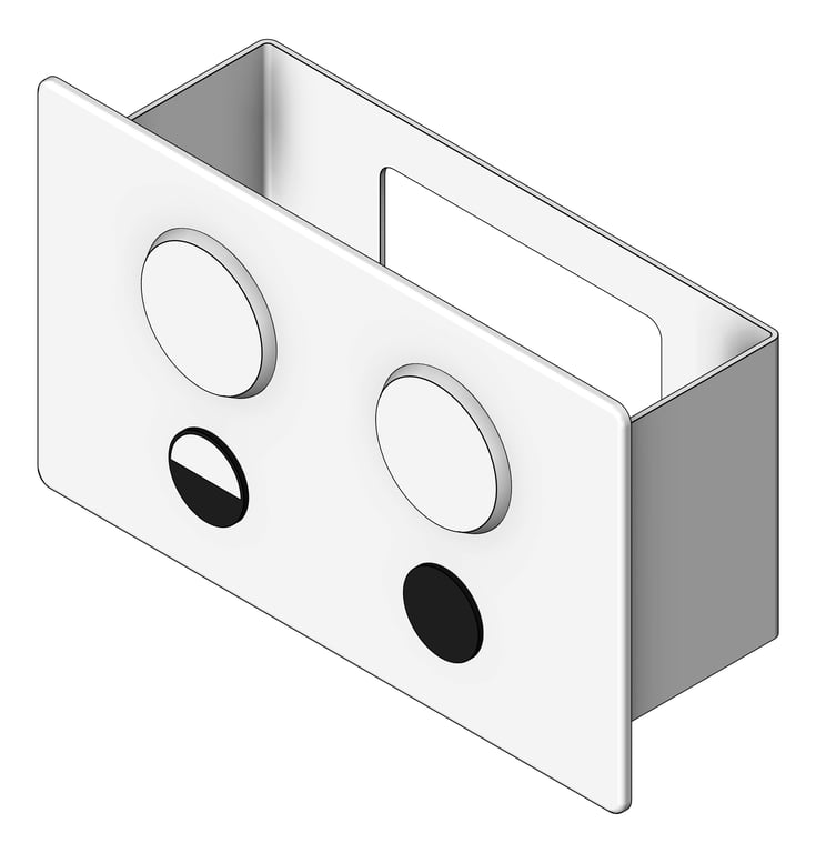 FlushPlate Wall Enware Dual DuctAccess - BIMcontent.com