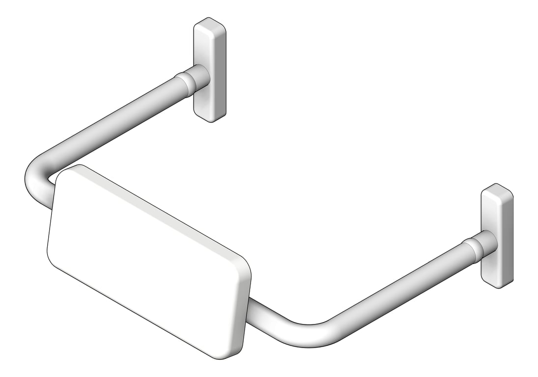 BackRest WallMounted Enware Wellbeing - BIMcontent.com