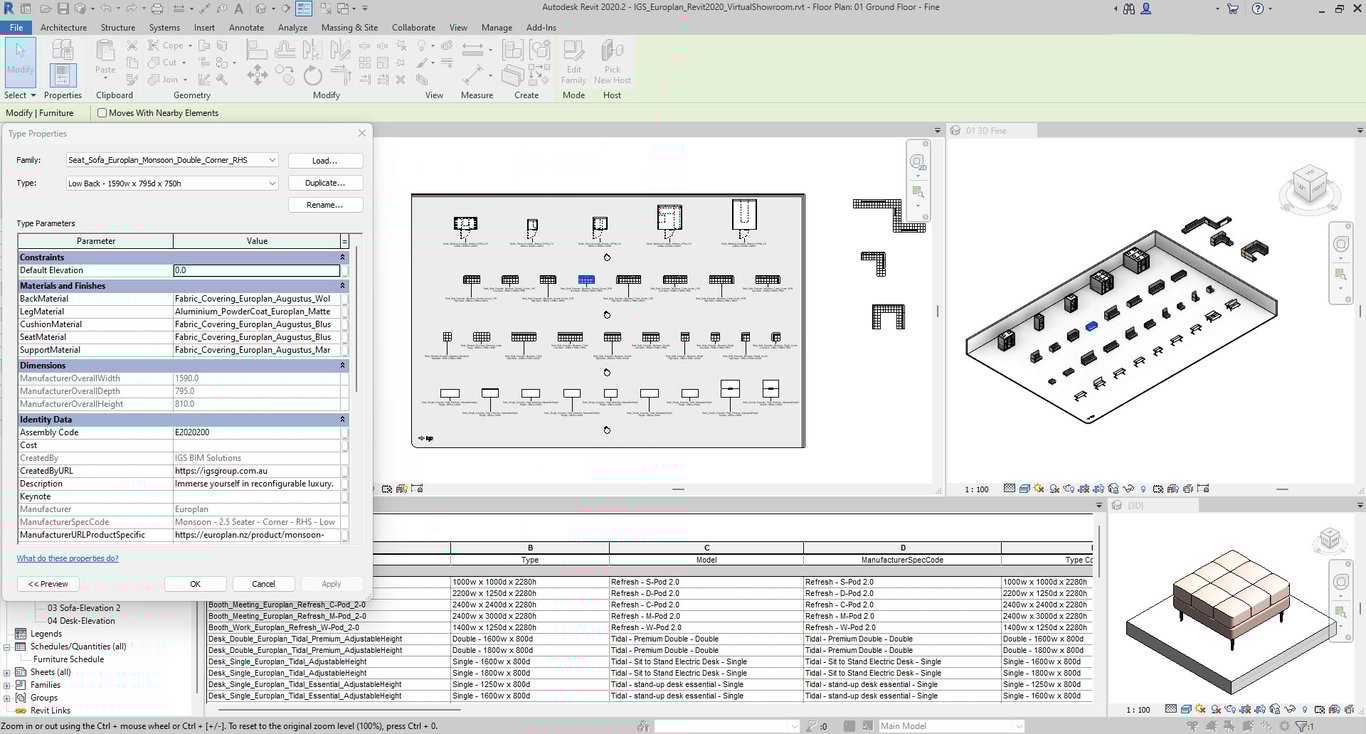 Europlan VirtualShowroom - BIMcontent.com