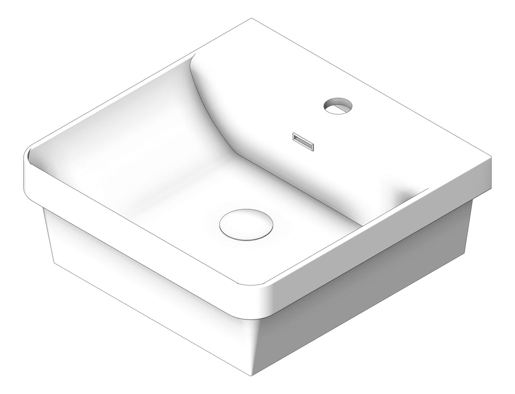 Basin Inset Fienza Petra - BIMcontent.com