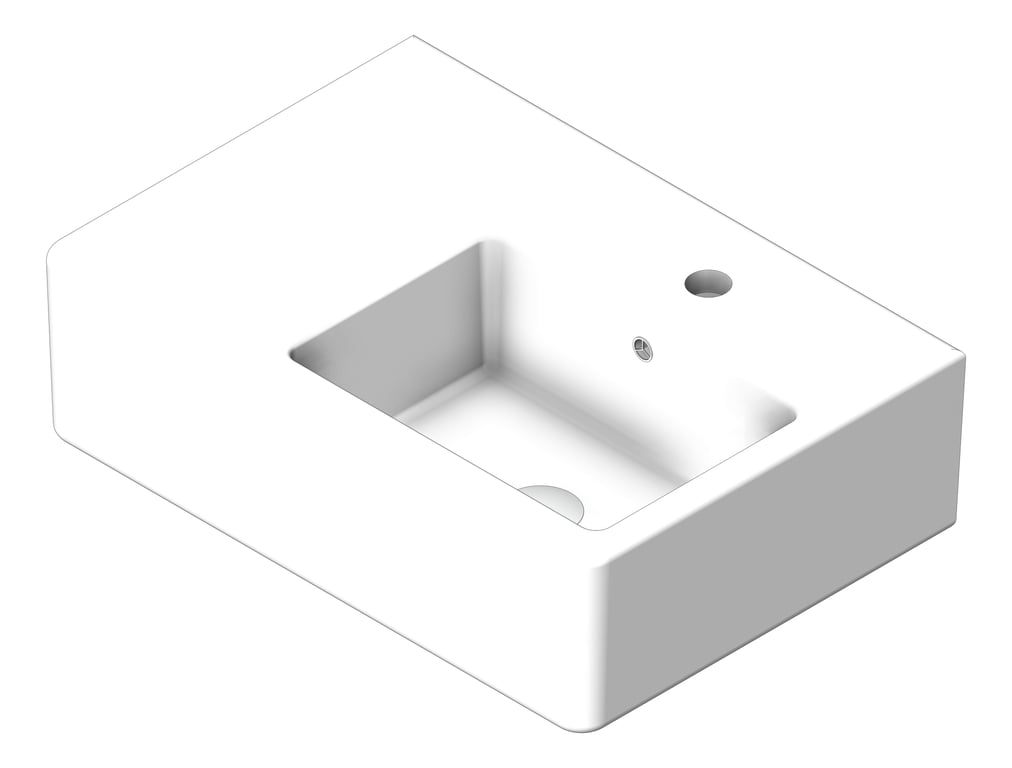 Basin WallHung Fienza DeltaCare Right - BIMcontent.com