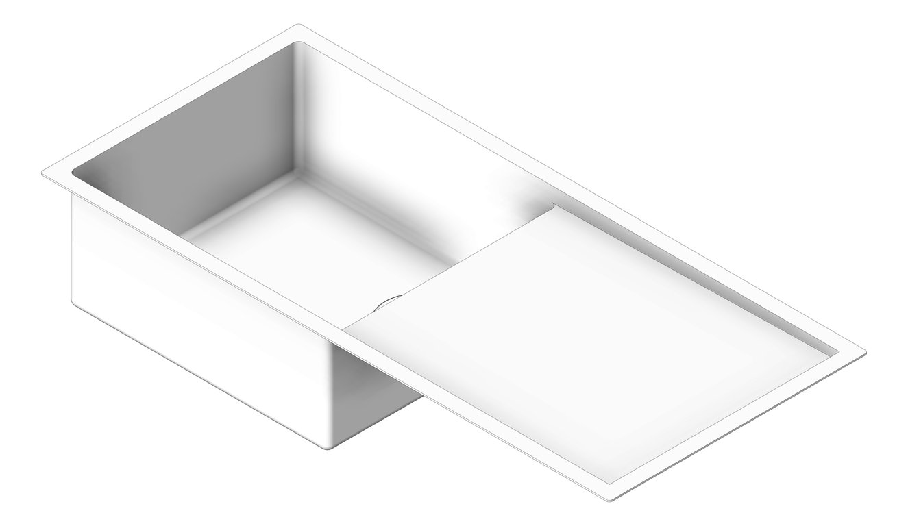 Sink Laundry Fienza Hana Drainer - BIMcontent.com