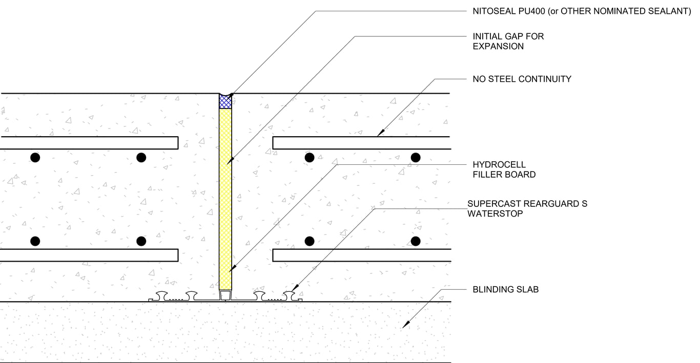 TYPICAL FLOOR EXPANSION JOINT DETAIL - BIMcontent.com