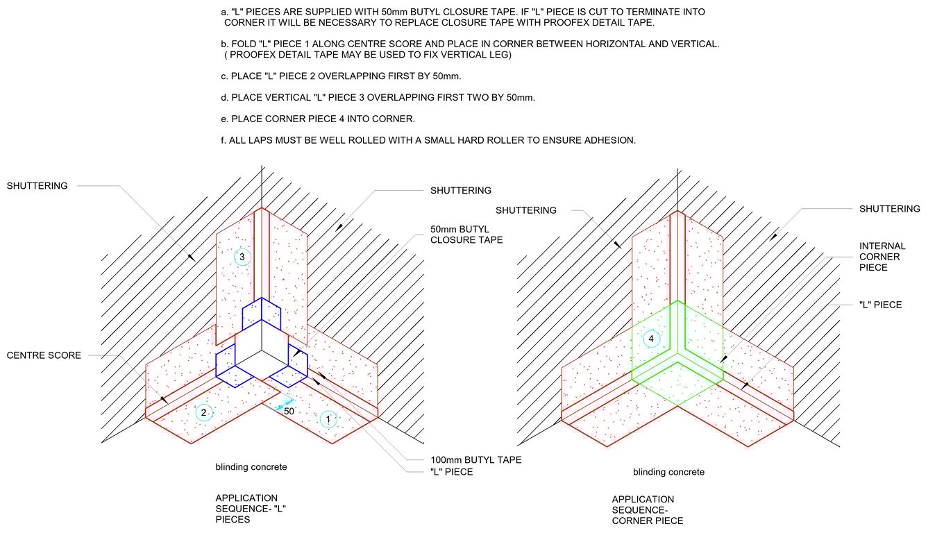 ISOMETRIC INTERNAL CORNER BUILD UP - BIMcontent.com