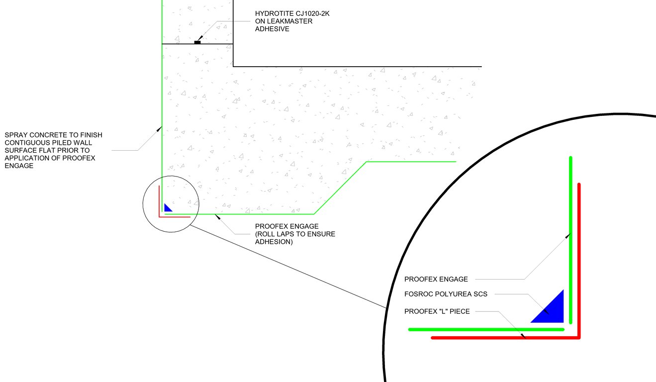 PROOFEX ENGAGE CORNER STANDARD DETAIL - -L'' PIECE - BIMcontent.com