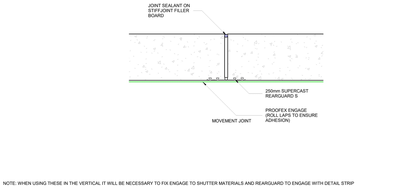 STANDARD FLOOR JOINT DETAIL PROOFEX ENGAGE SUPERCAST WATERSTOP ...