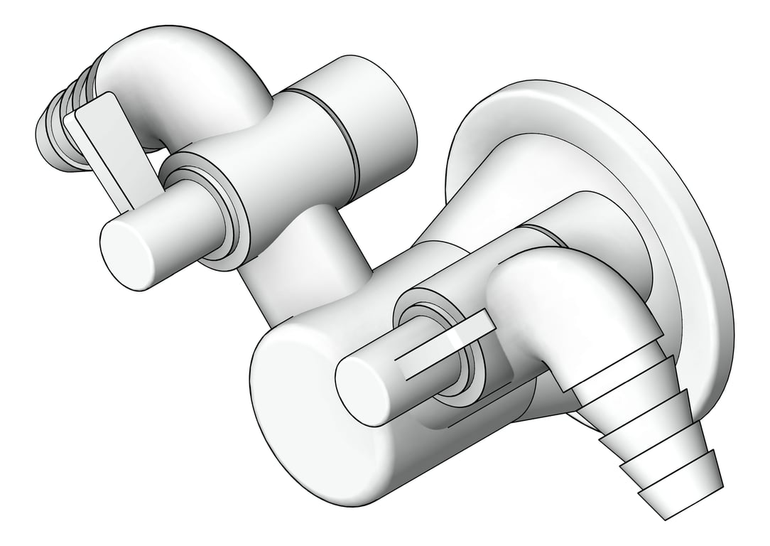Turret Laboratory GalvinEngineering GalvinLab Gas RightAngle ...
