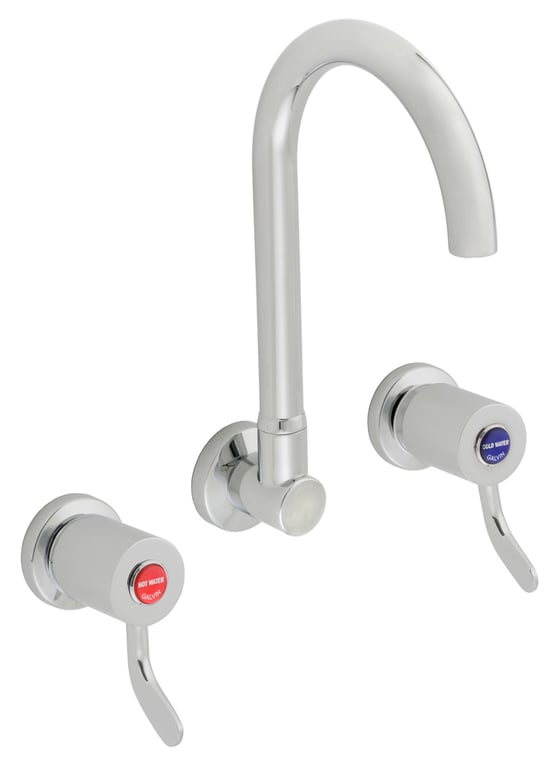 MixerTap Sink GalvinEngineering CliniLever Hospital Gooseneck 190Outlet ...