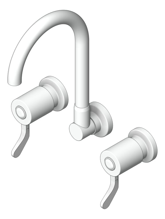 MixerTap Sink GalvinEngineering CliniLever Hospital Gooseneck 190Outlet ...