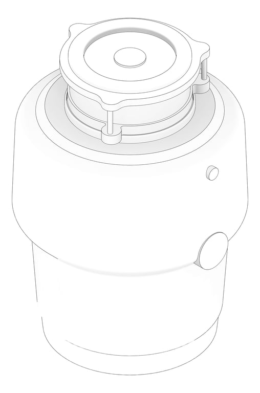 WasteDisposer Food InSinkErator E150 - BIMcontent.com