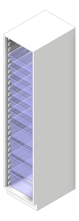 Cabinet Freestanding IntraSpace IntraMed Baskets 4Large 6Small ...