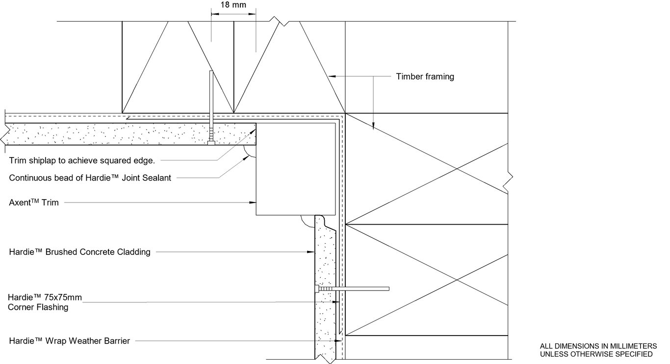 HBC DF Trim Internal Corner Option - BIMcontent.com
