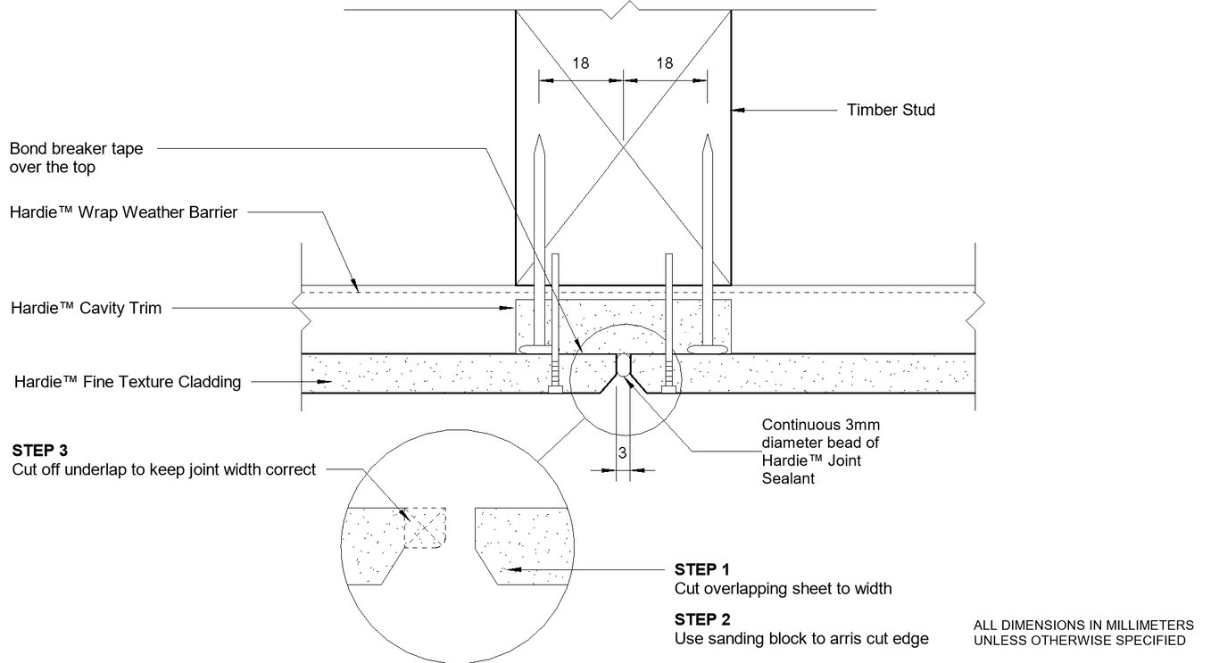 HFTC CF Vertical Butt Joint - BIMcontent.com