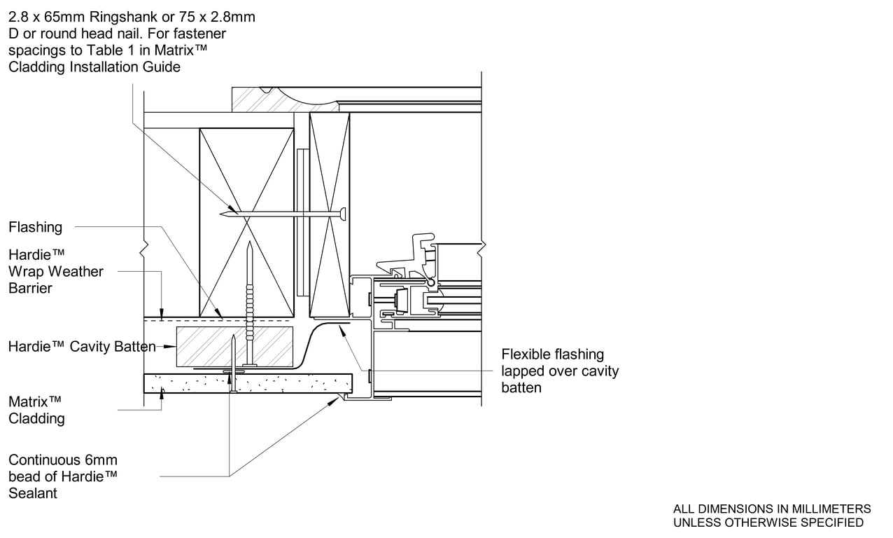 MATRIX Window Jamb Detail - BIMcontent.com