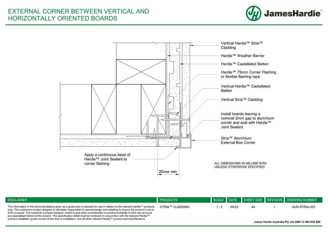 STRIA Parapet Detail - BIMcontent.com