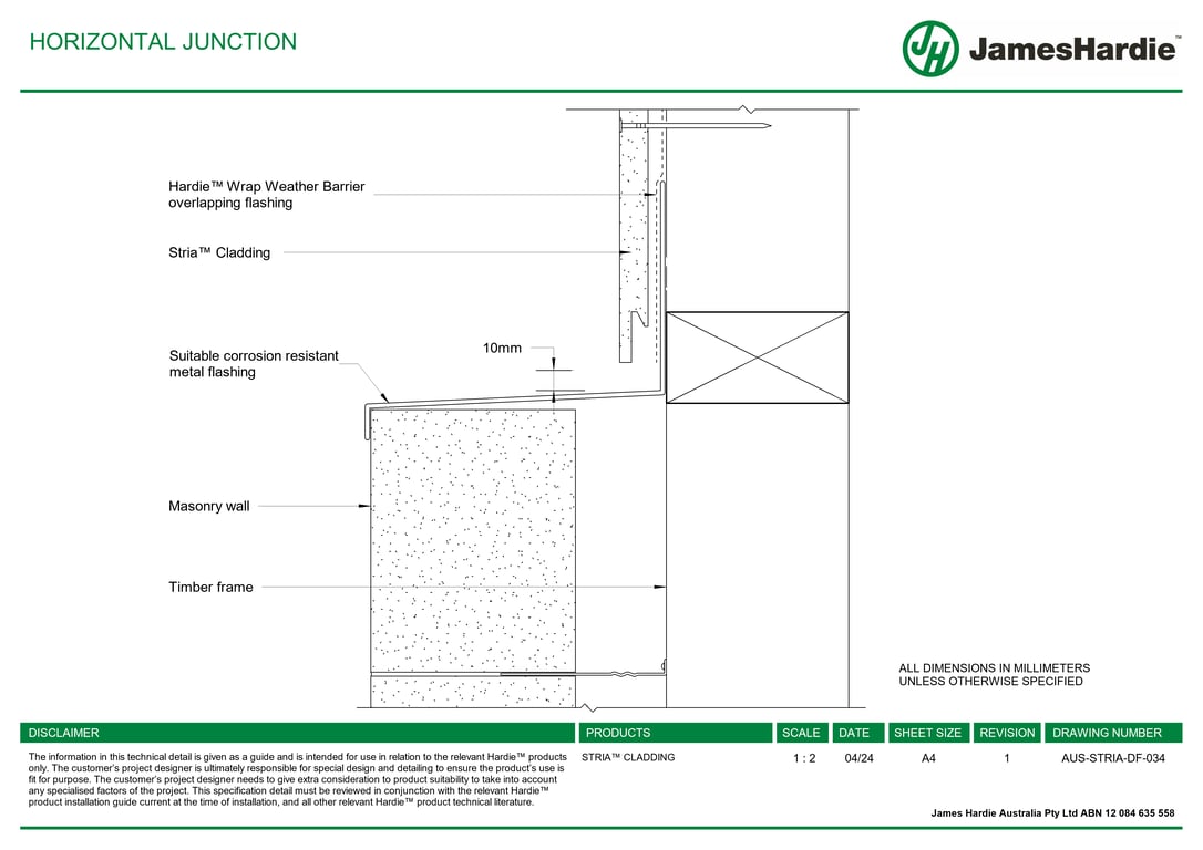 AUS-STRIA-DF-034 - HORIZONTAL JUNCTION - BIMcontent.com