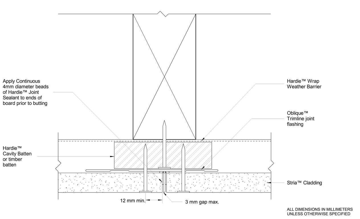 STRIA CF Vertical Joint Detail - BIMcontent.com