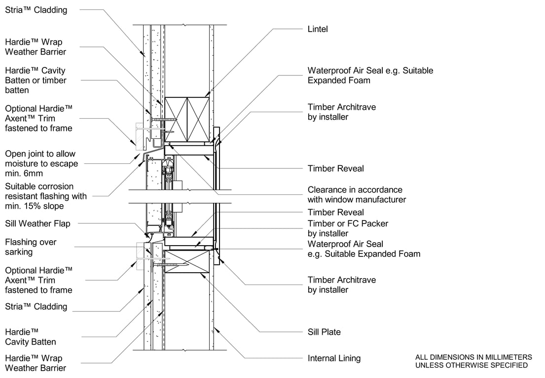 STRIA CF Window Head And Sill - Trim - BIMcontent.com