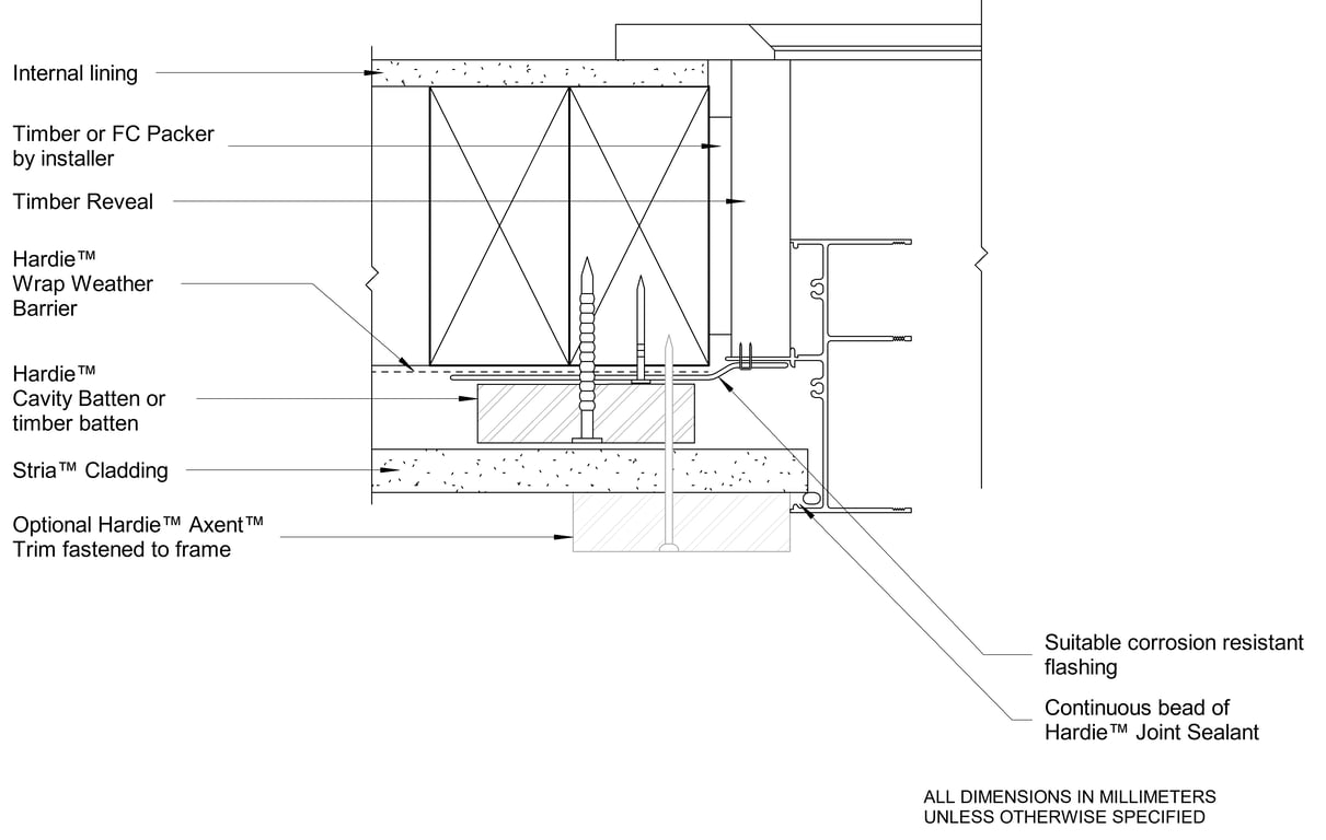 STRIA CF Window Jamb - Trim - BIMcontent.com