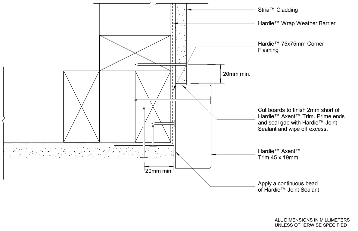 STRIA DF External Trim Corner - BIMcontent.com