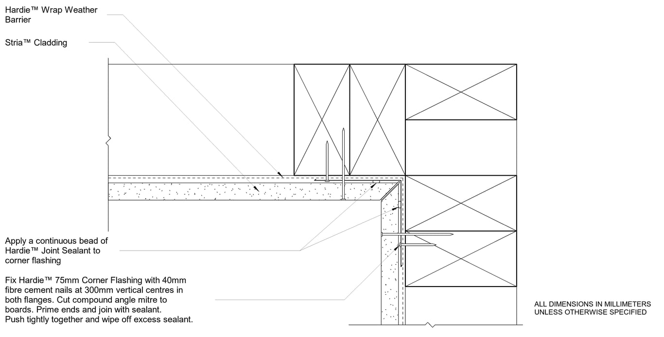 STRIA DF Internal Mitre Corner - BIMcontent.com