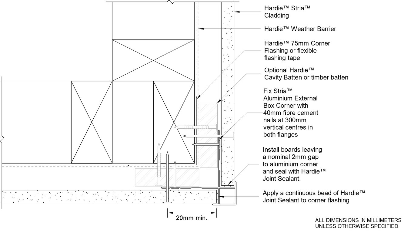 STRIA External Box Corner - BIMcontent.com