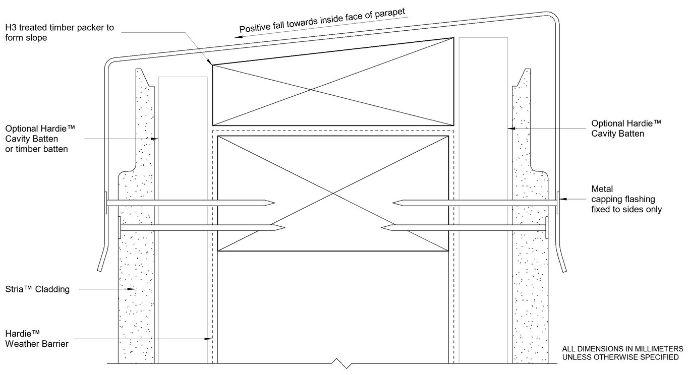 STRIA Parapet Detail - BIMcontent.com
